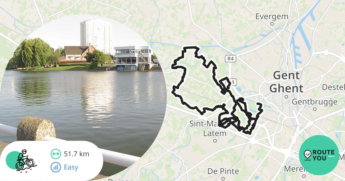 Blaarmeersen - Mountainbikeroute | RouteYou