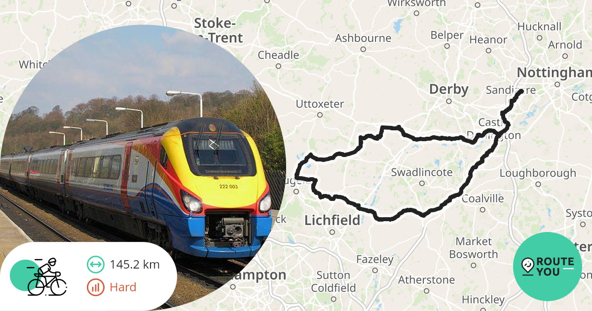 Bramcote-blithfield reservoir loop - Road bike route | RouteYou