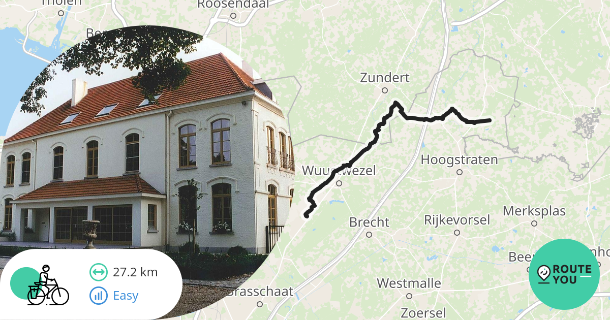 Hoogstraten - Wuustwezel - Recreatieve fietsroute | RouteYou