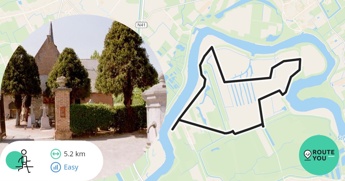 Vlassenbroek (afgeleid DLS) - Wandelroute | RouteYou