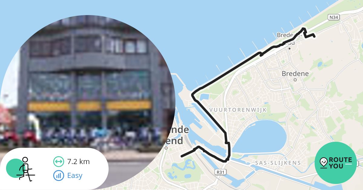 Bredene - Oostende - Wandelroute | RouteYou