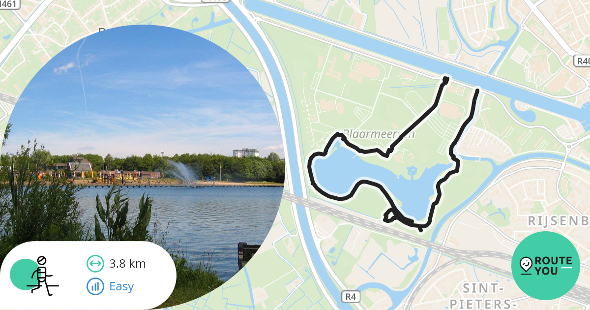 2020 4 km Blaarmeersen - Recreatieve wandelroute | RouteYou