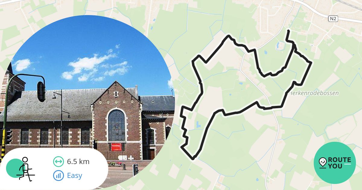 Herkenrodebossen Kermt - Wandelroute | RouteYou
