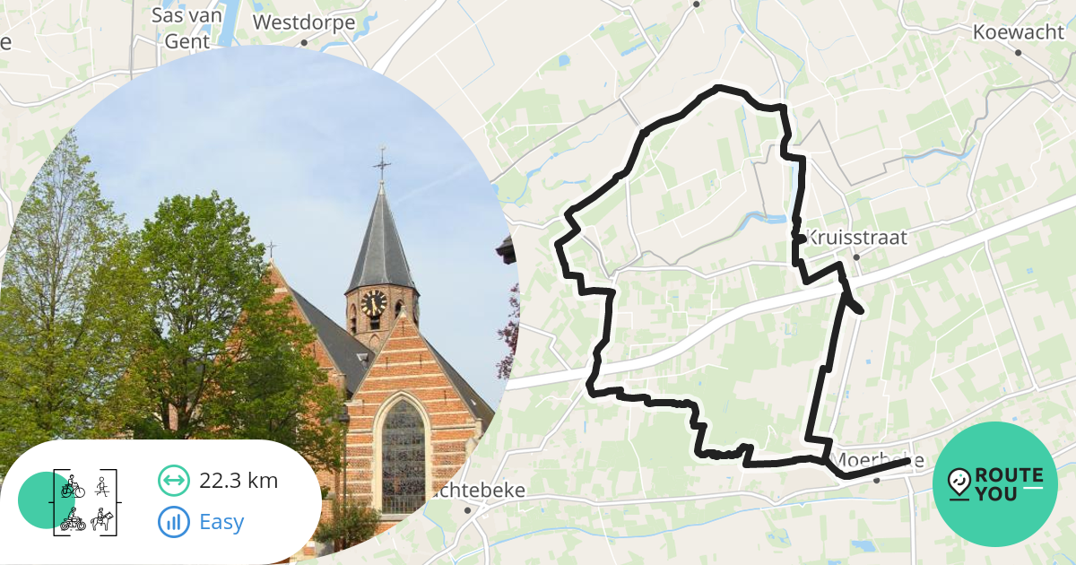 rondje moerbeke-rode sluis - rond overslag - heidebos - moerbeke - Alle ...