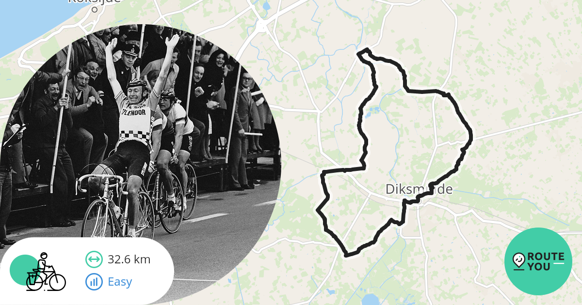 Michel Pollentier - korte route 33 km - Recreatieve fietsroute | RouteYou