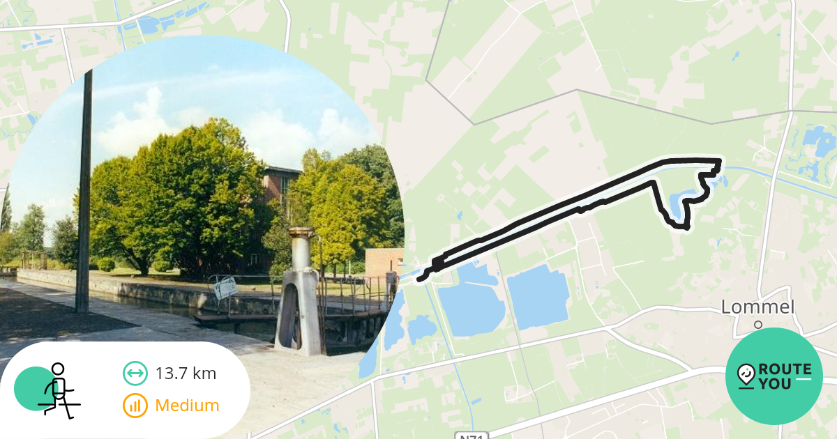 Lommel Kanaal - Sahara - Wandelroute | RouteYou