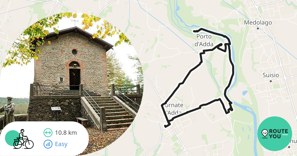 Cornate d'Adda (Porto) - Itinerario ricreativo ciclabile | RouteYou
