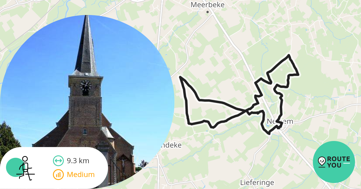 Kerst oriëntatie met kinderen (Neigem) - Wandelroute | RouteYou