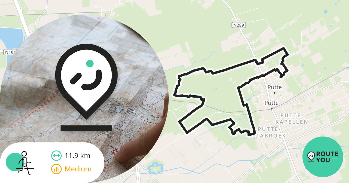 In en rond Putte, Nederland en België 11,9km - Wandelroute | RouteYou