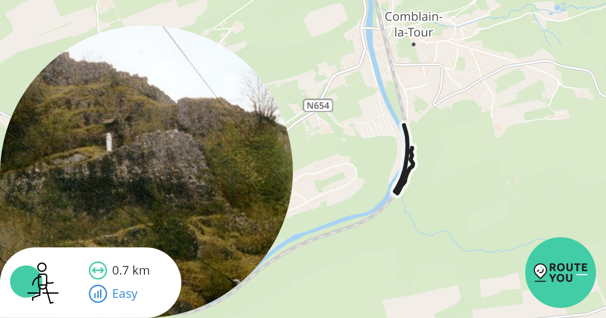 Acces Comblain-la-Tour Rocher de la Vièrge - Wandelroute | RouteYou