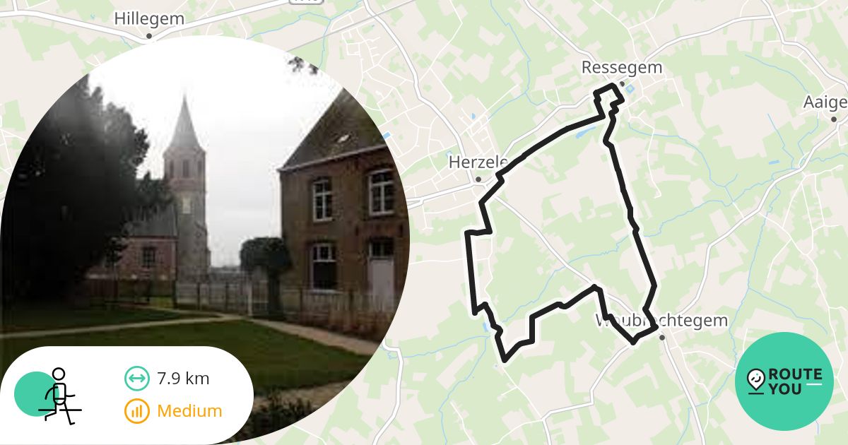 Burchtstappers Herzele Ressegem 7 km - Wandelroute | RouteYou