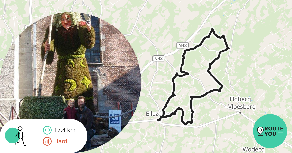 Ellezelles,......(Elzele) (Prov. Henegouwen ) - Wandelroute | RouteYou