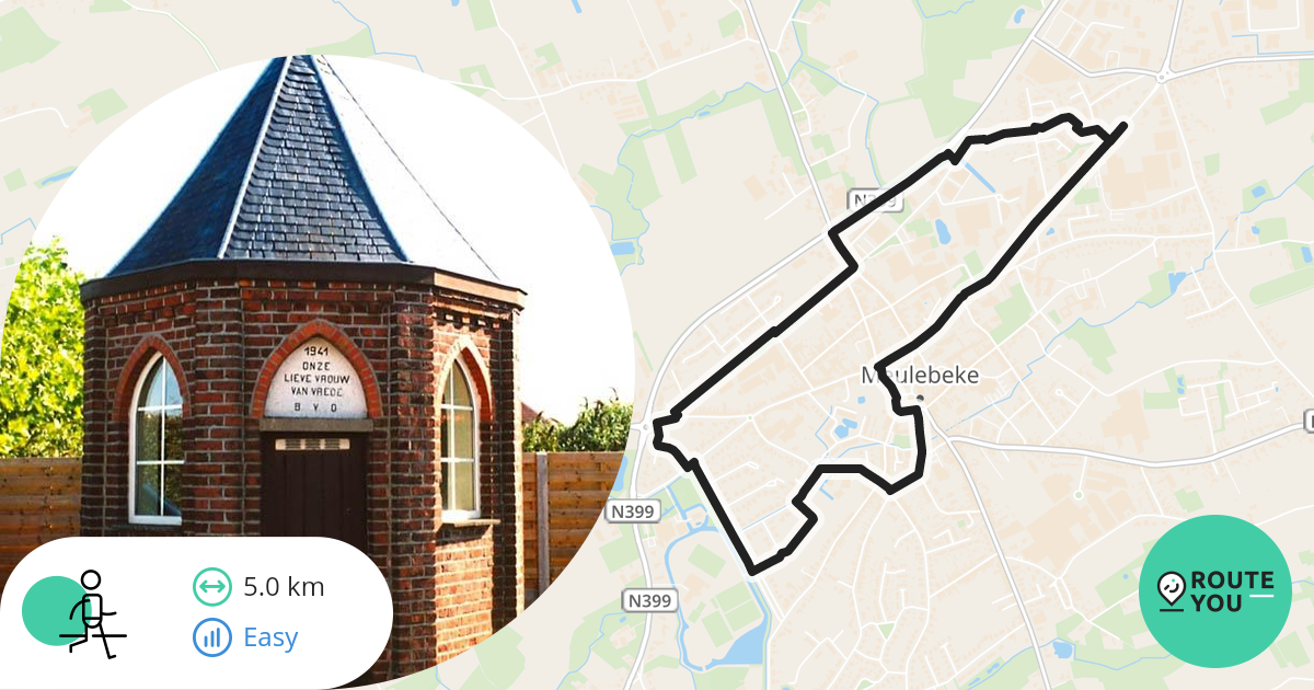 6EWI Rune Vervelghe: Meulebeke city wandeling - Wandelroute | RouteYou