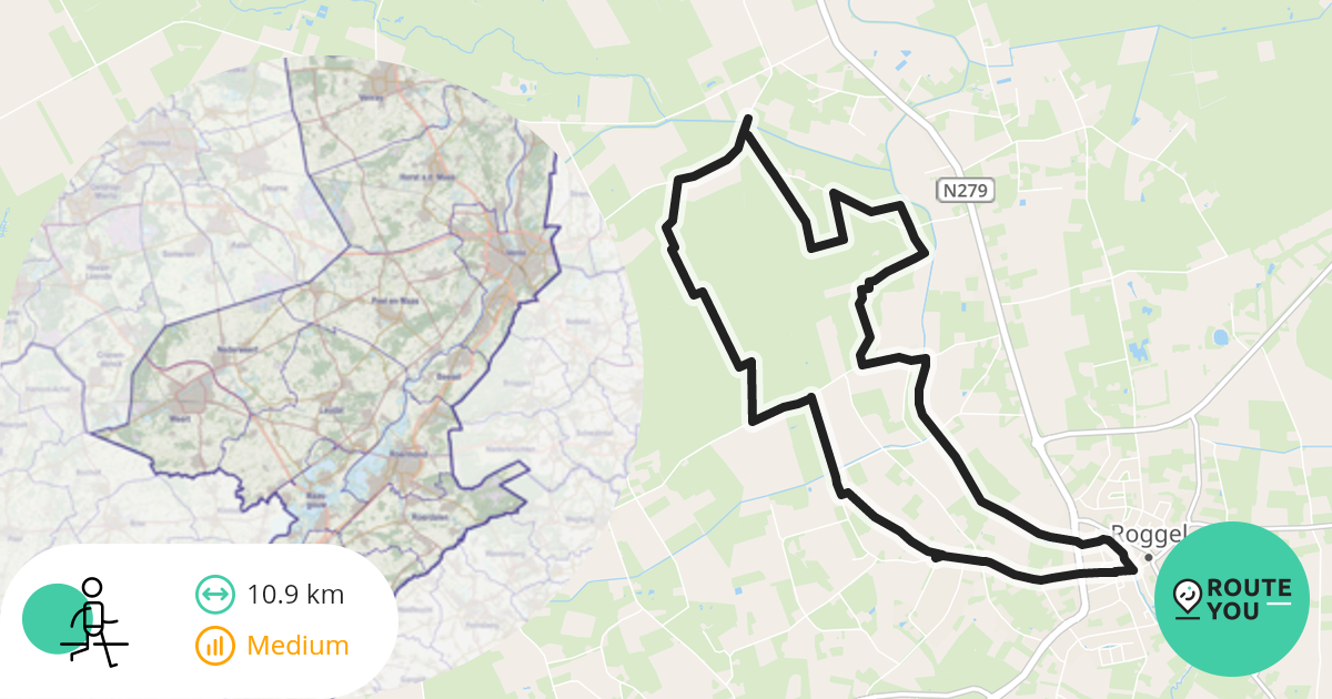 Wandelroute Roggel - Wandelroute | RouteYou