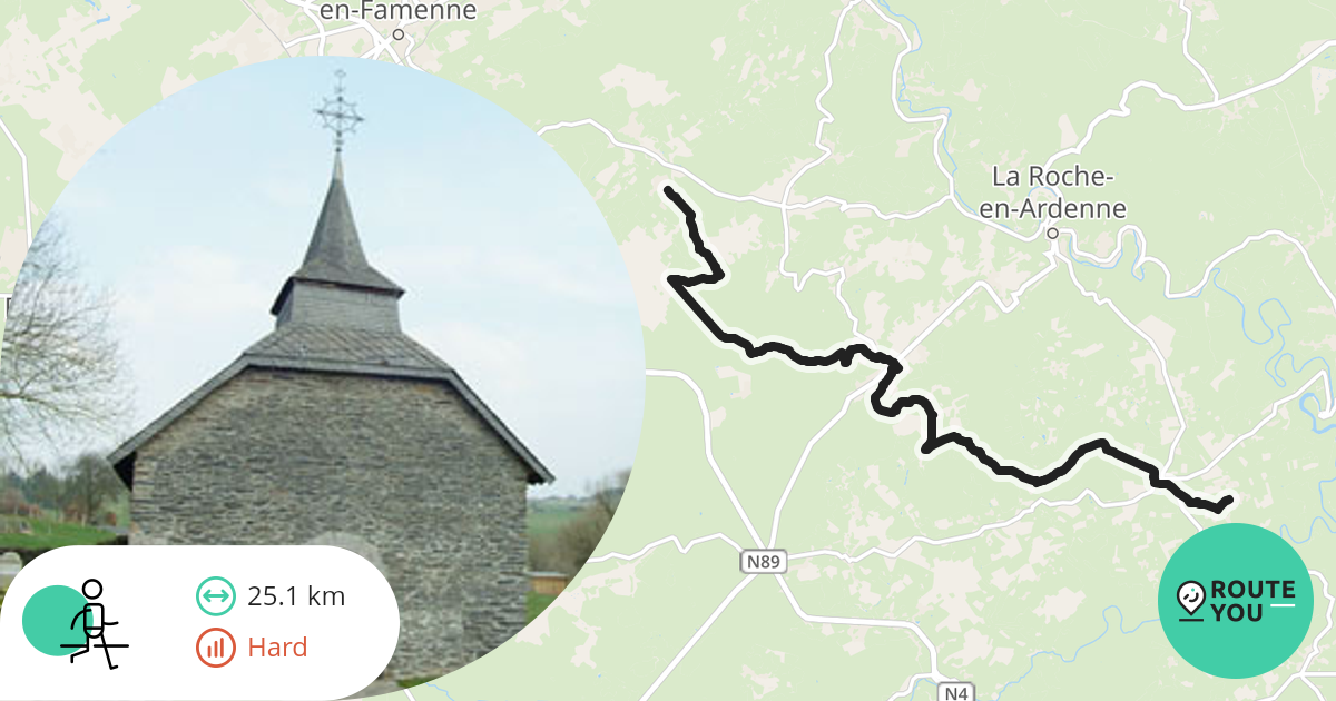 La Roche-en-Ardenne - Marche-en-Famenne - Wandelroute | RouteYou