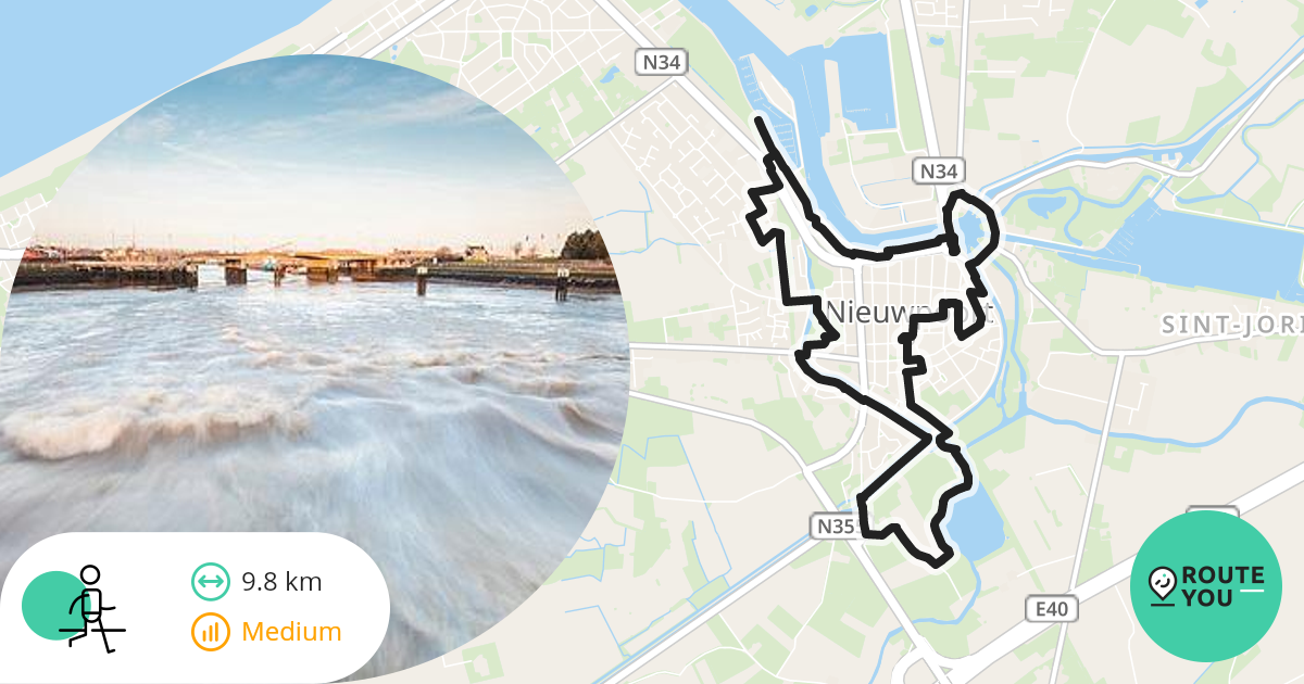 Nieuwpoort stadswandeling - Wandelroute | RouteYou