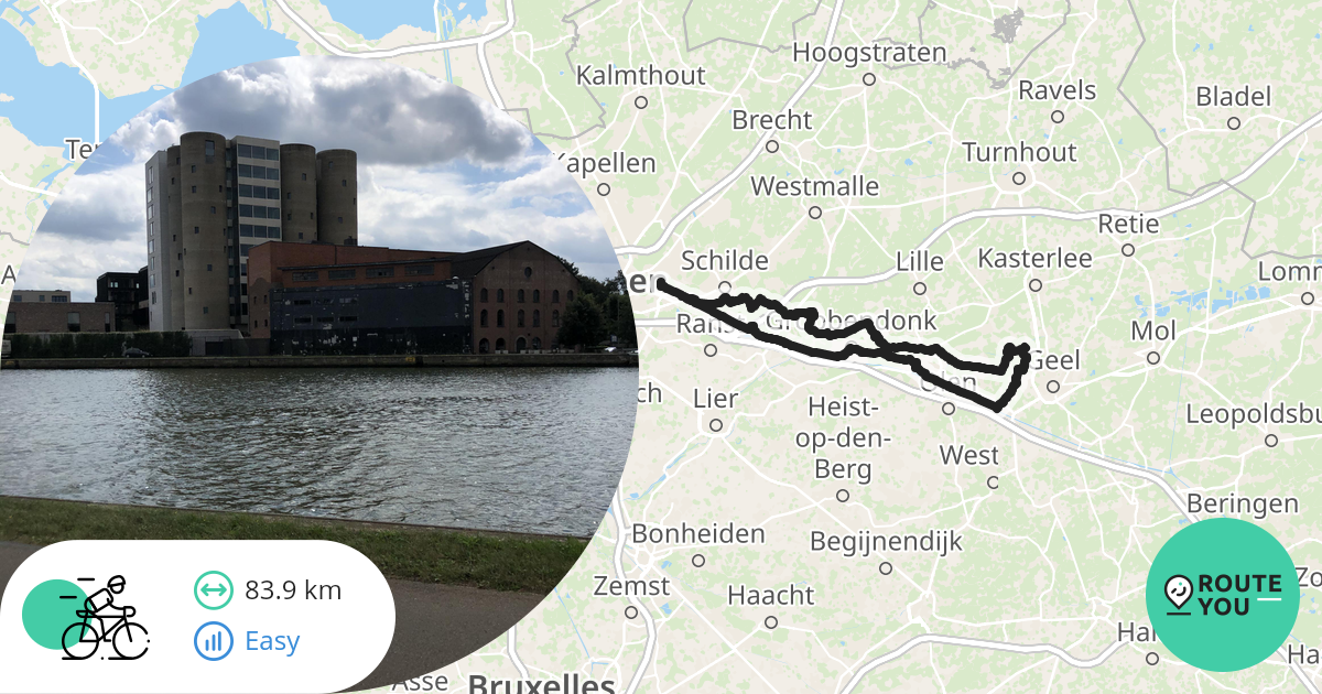 Schoten-Onze Lieve Vrouw Olen 84km - Racefietsroute | RouteYou