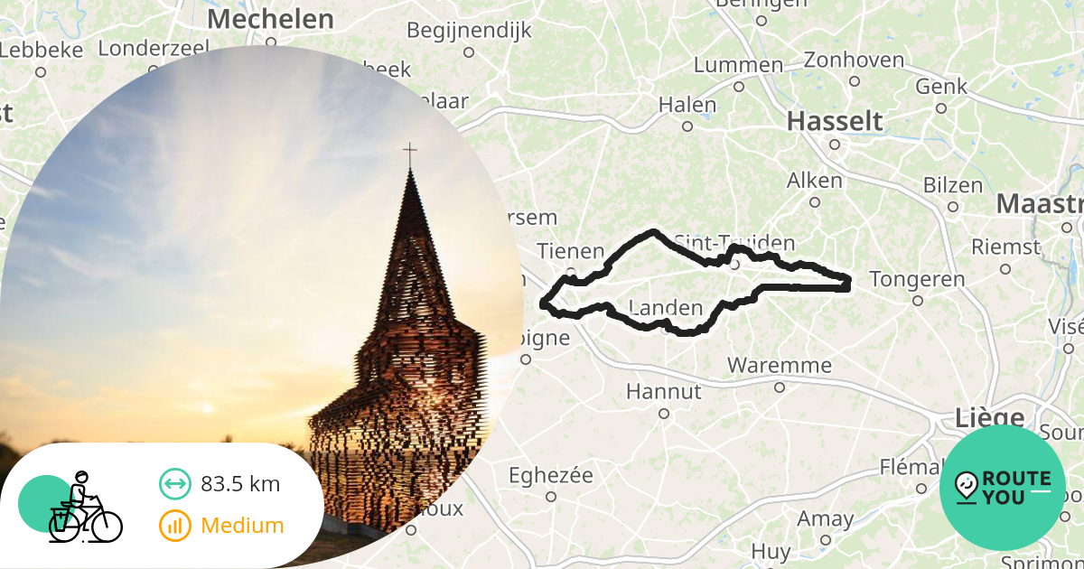 DOORKIJKKERKJE BORGLOON - Recreatieve fietsroute | RouteYou