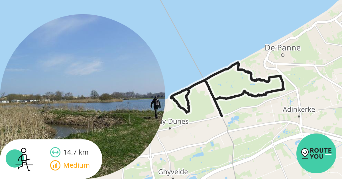 Adinkerke - De Panne - Wandelroute | RouteYou
