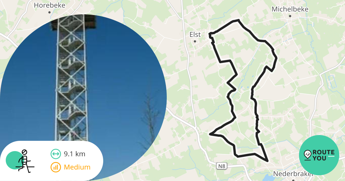 Brakel wandroute - Recreatieve wandelroute | RouteYou