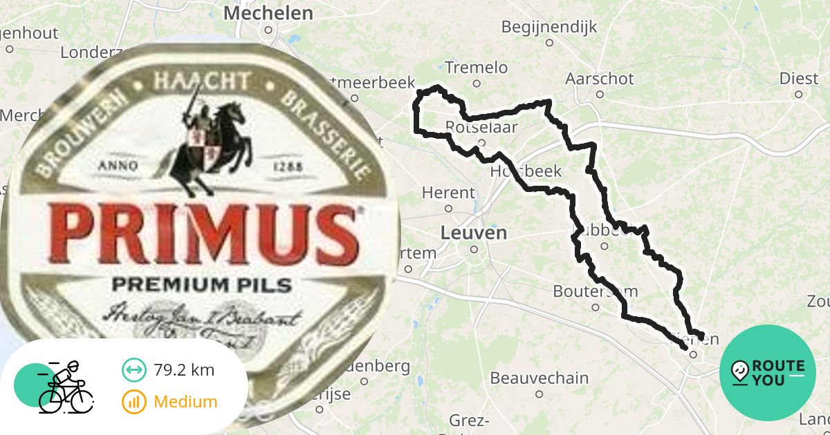 Haacht - Jan Primus route - Racefietsroute | RouteYou