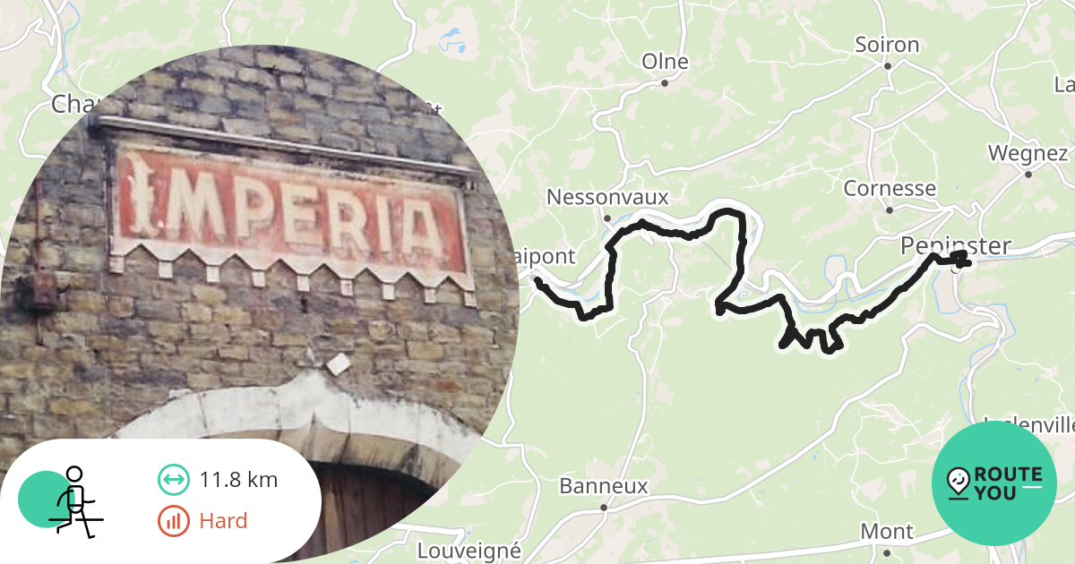 Vesderwandeling Fraipont-Pepinster (met de trein terug) - Wandelroute ...