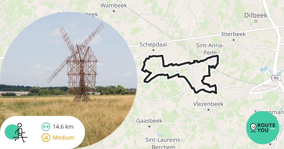 Sint Anna Pede - Wandelroute | RouteYou