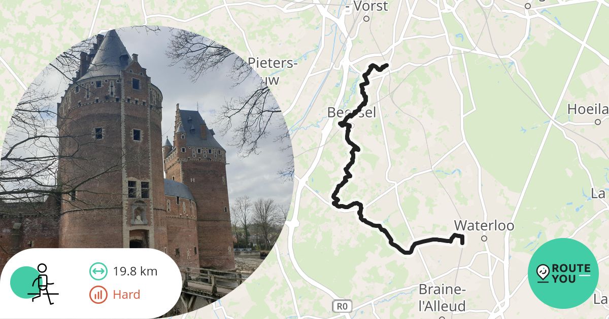 Treinstapper Ukkel-Kalevoet -- Waterloo via GR12 - Wandelroute | RouteYou