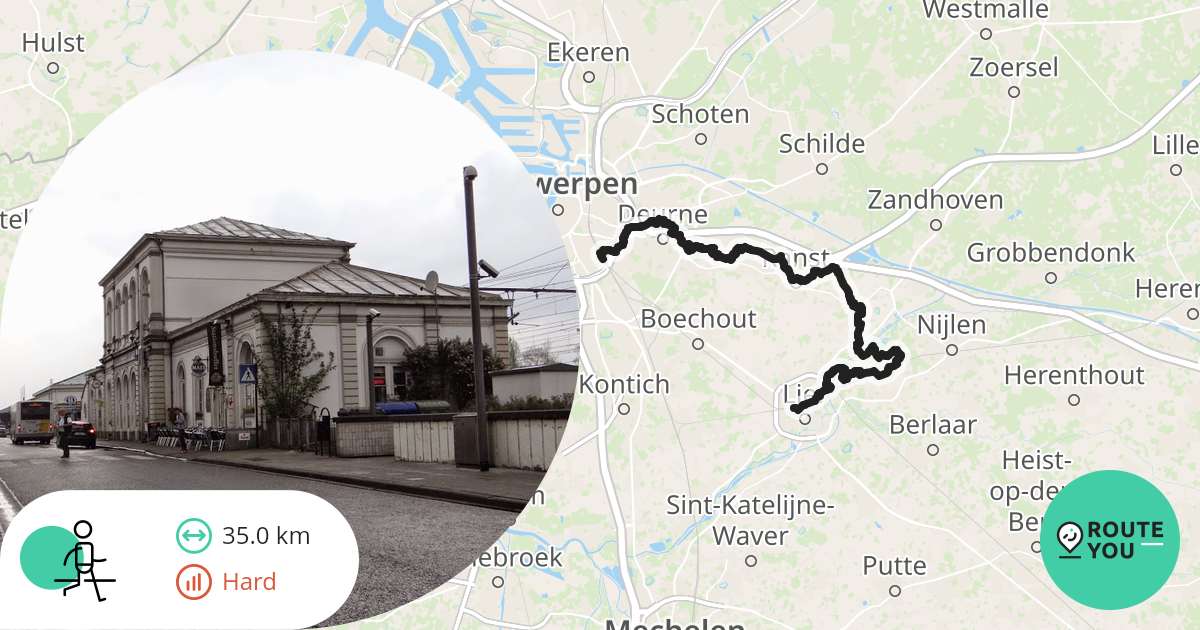 GR12 Lier - Berchem - Wandelroute | RouteYou