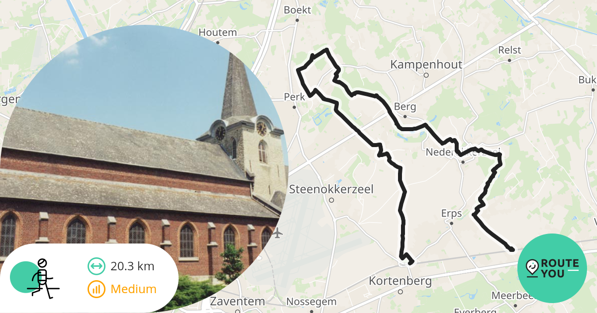 Erps-Kwerps - Kortenberg 20,3 Km door langs natuurreservaat TORFBROEK ...