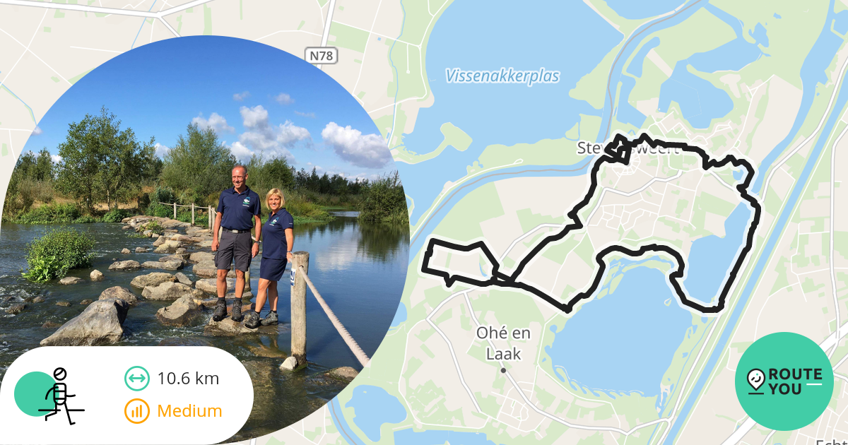 Wandelen in Stevensweert (10 km variant) - Recreatieve wandelroute ...