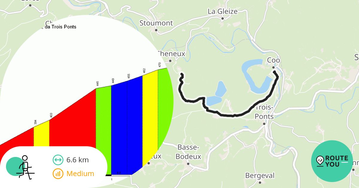 Stoumont - Stavelot - Wandelroute | RouteYou