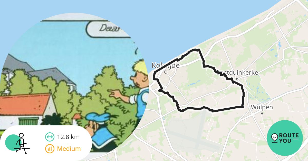 Lopen Koksijde 13 km - Wandelroute | RouteYou