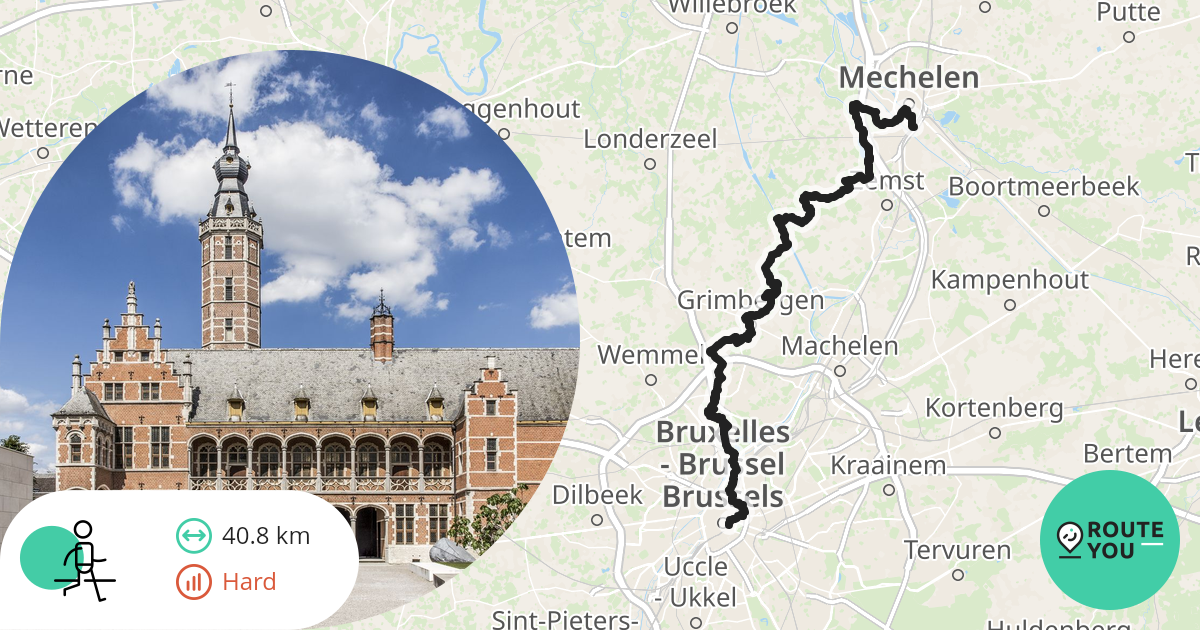 Mechelen - Brussel - Wandelroute | RouteYou