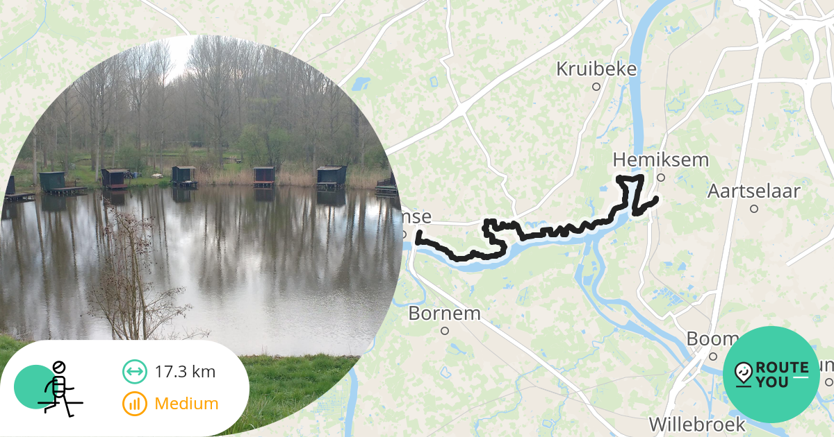 Treinwandelroute Scheldeland: 6. Van Temse via Rupelmonde naar Hemiksem ...
