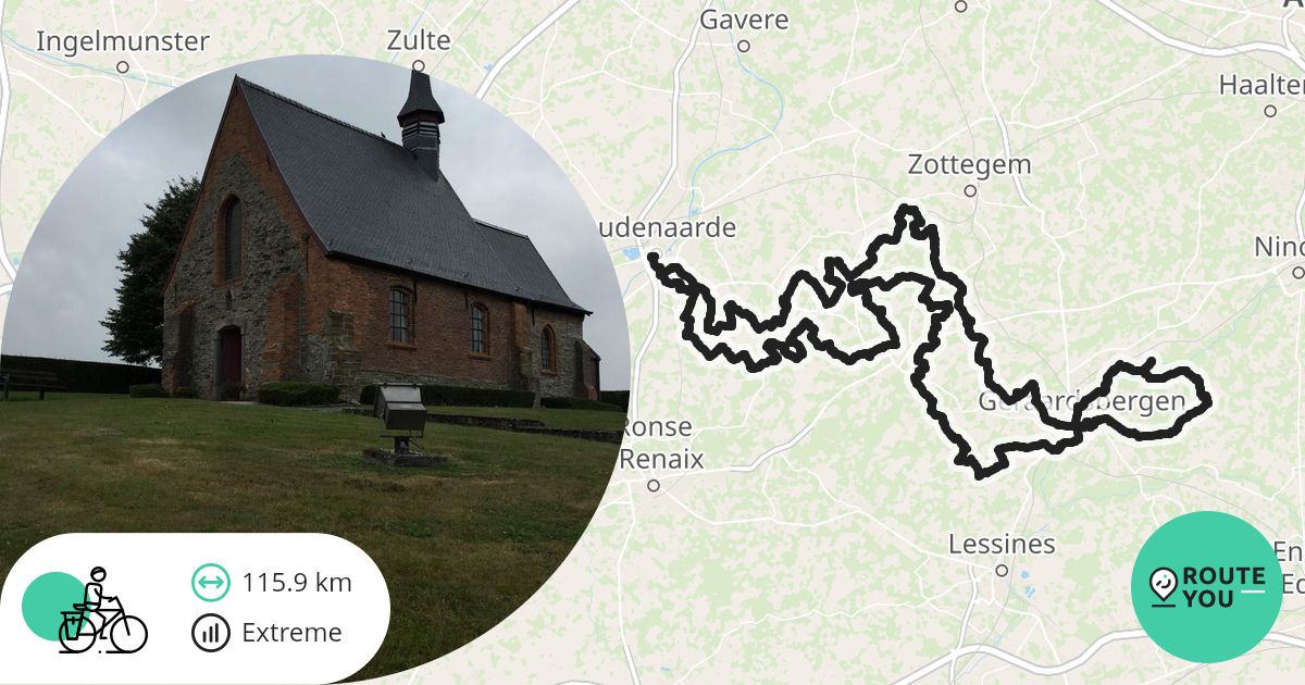 Tour of Flanders bike route red loop - Recreational cycle route | RouteYou