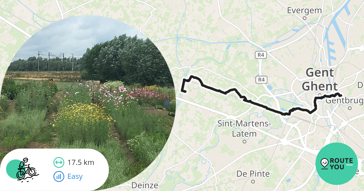 Landegem - Sint-Amandsberg - Mountainbikeroute | RouteYou