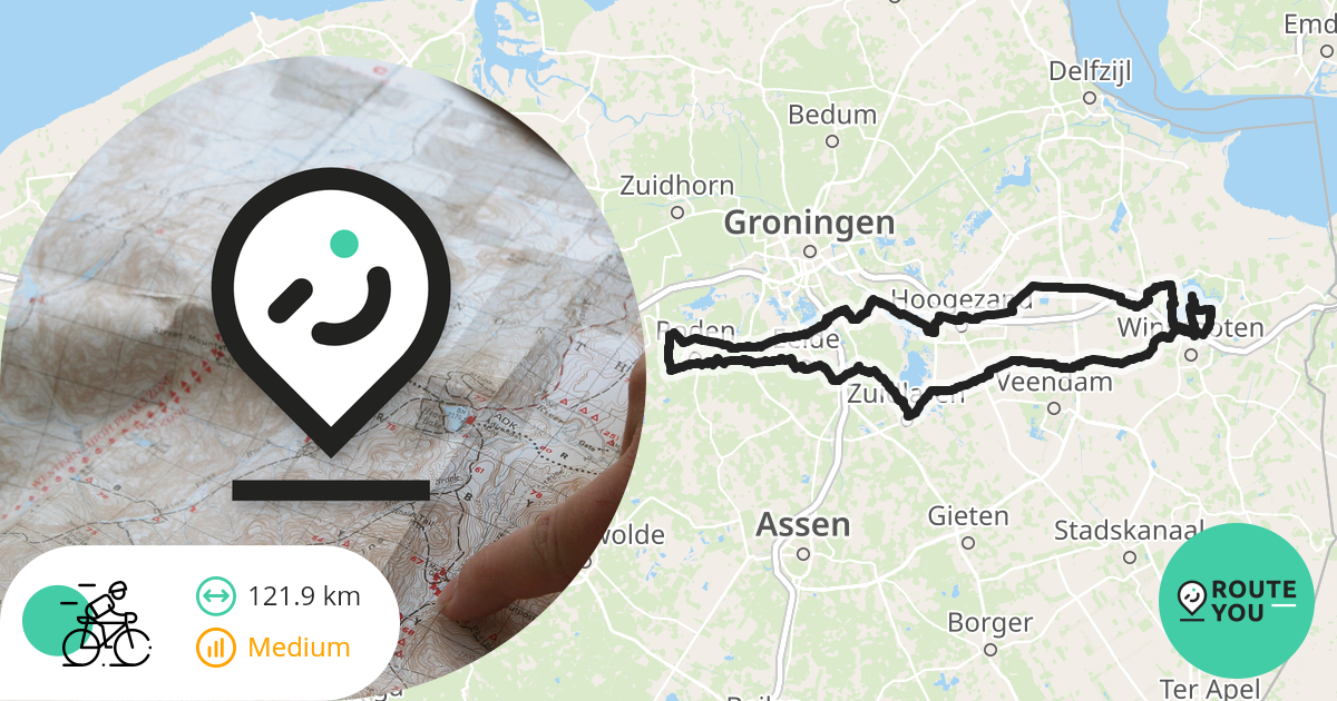 Blauwe stad - Racefietsroute | RouteYou