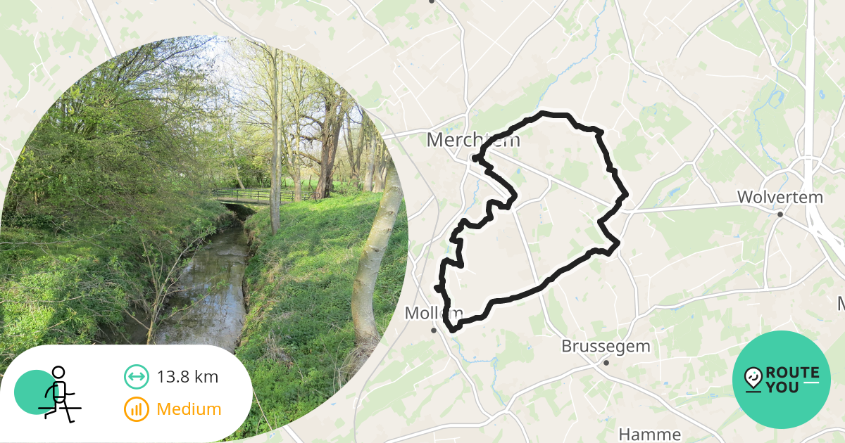Merchtem en de Grote Molenbeek - Wandelroute | RouteYou