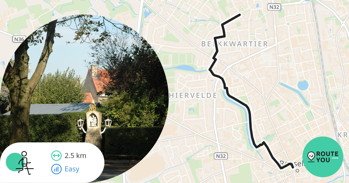 10000 Stappen - Godelieve - Grote Markt - Wandelroute | RouteYou