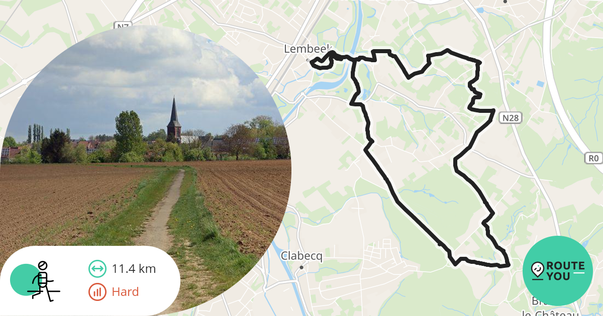 Lembeek: tussen Zenne en Lembeekbos - Recreatieve wandelroute | RouteYou