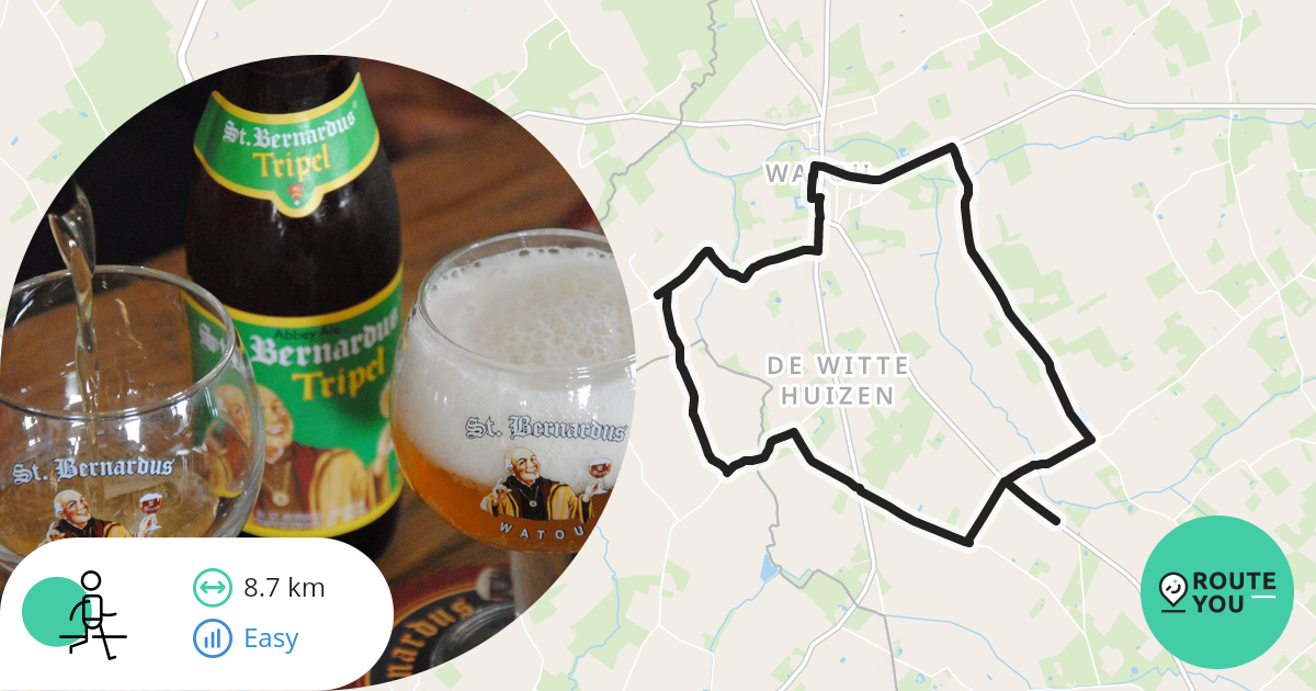 Watou: Bar Bernard - Helleketelbos - Warandepad - Watou dorp ...