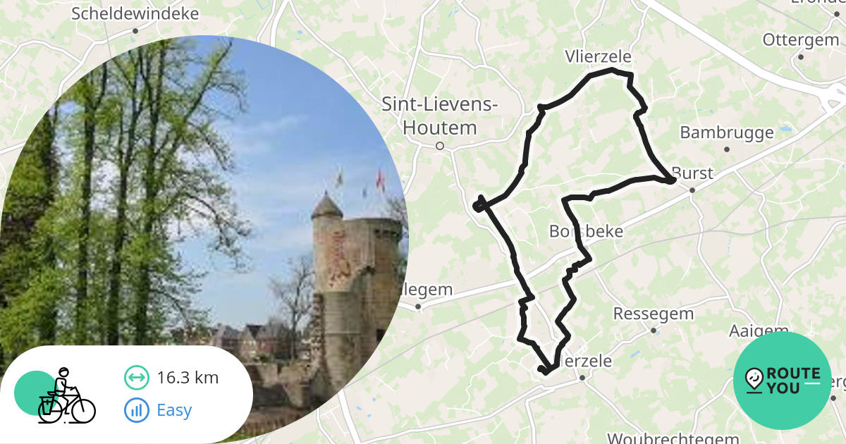 Herzele - Recreatieve fietsroute | RouteYou