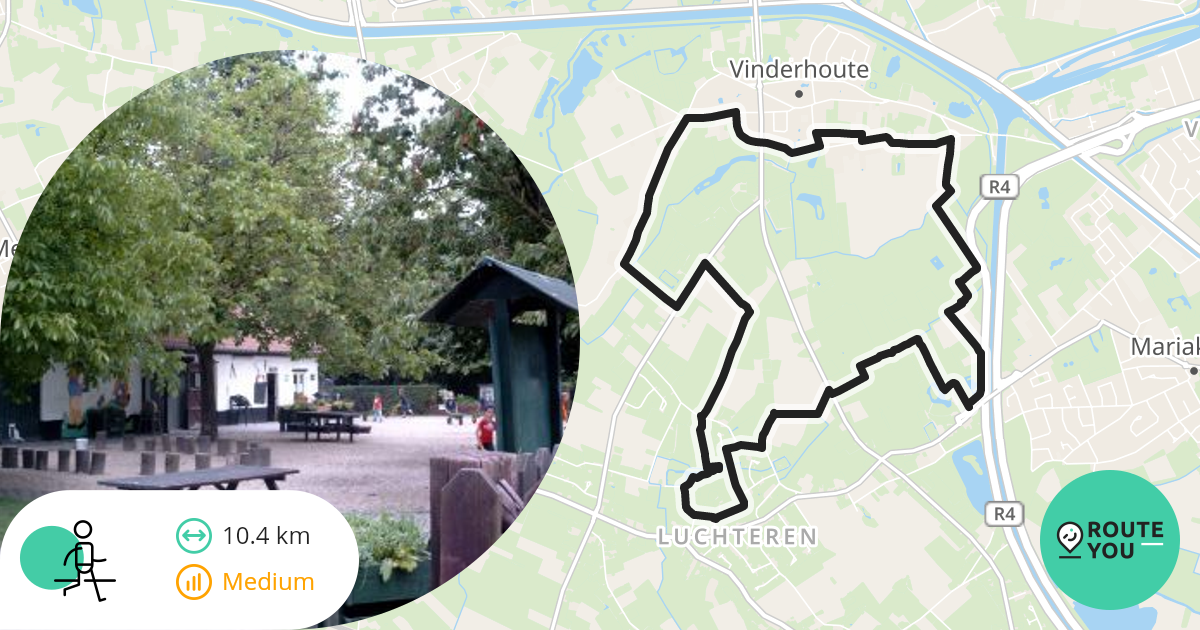 Vinderhoutse Bossen - Campagne - Wandelroute | RouteYou