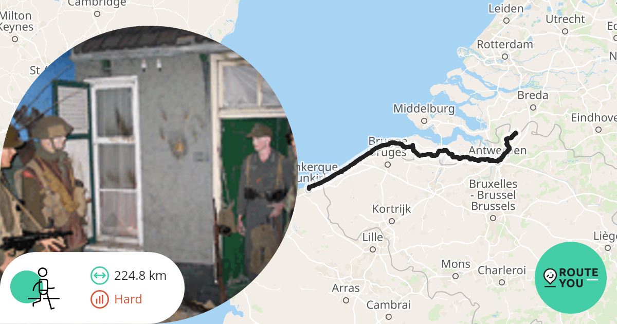 Wuustwezel - Duinkerke - Wandelroute | RouteYou