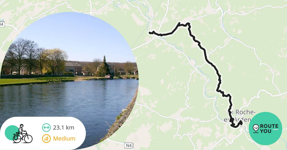 Hotton - La Roche-en-Ardenne - Recreatieve fietsroute | RouteYou