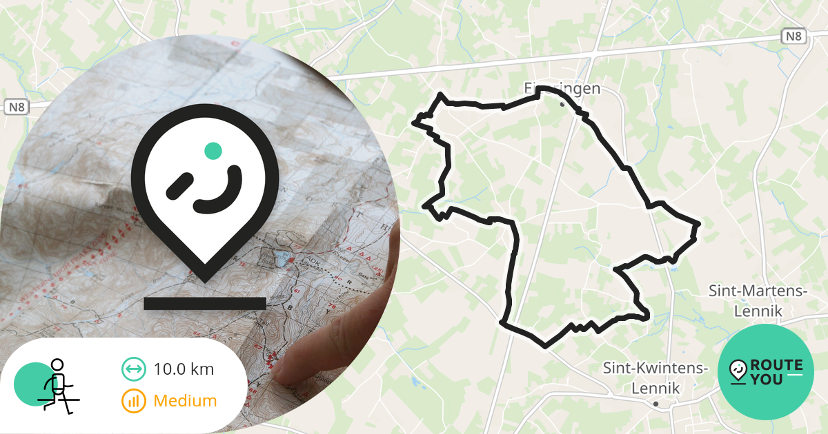 Eizeringen-Sint-Kwintens-Lennik - Wandelroute | RouteYou
