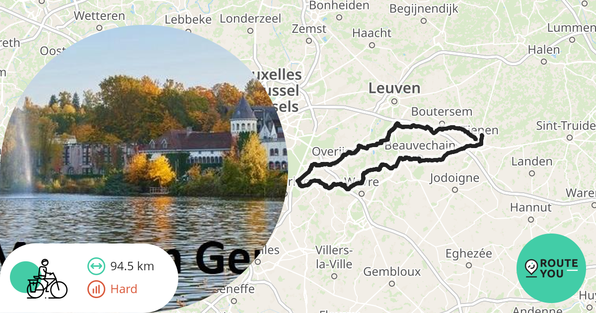 Het meer van Genval en het Zoniënwoud. - Recreatieve fietsroute | RouteYou