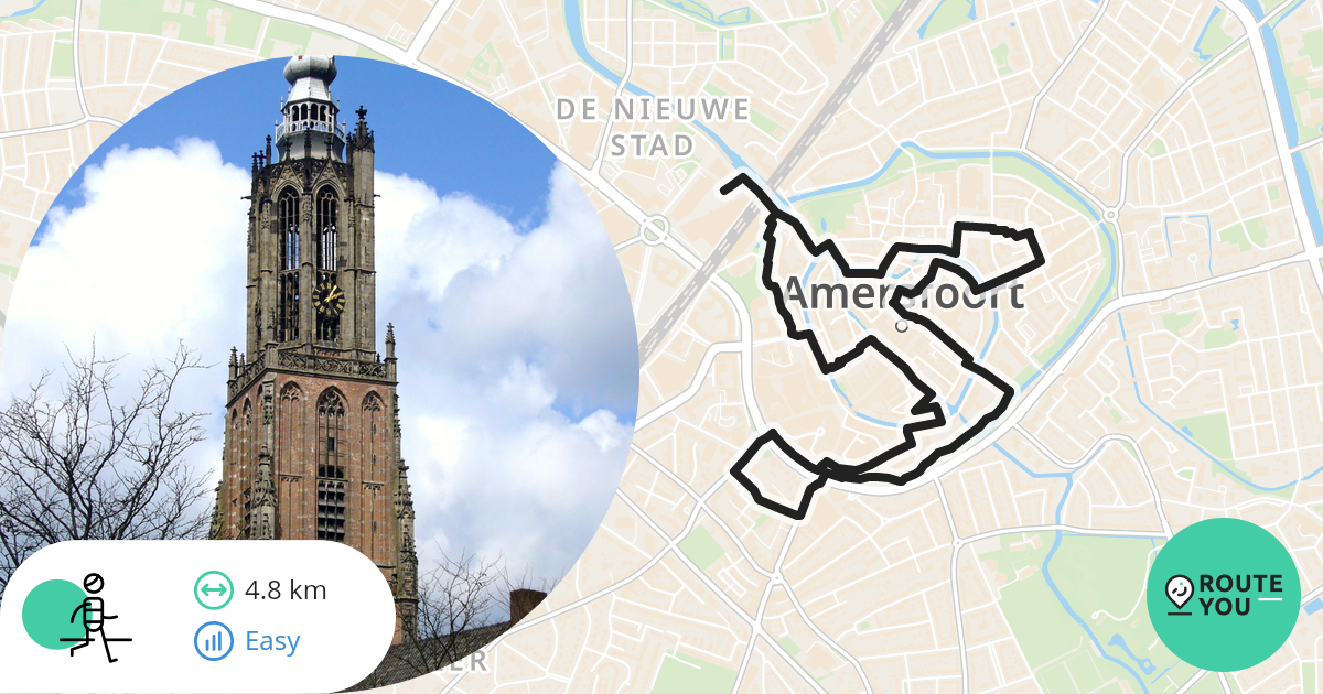 Cultuurroute Amersfoort Recreatieve Wandelroute Routeyou