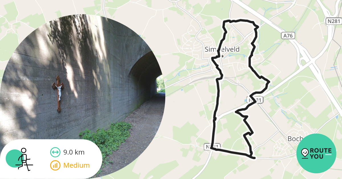 Euregio wandelroute nr 51 rondom Simpelveld - Wandelroute | RouteYou